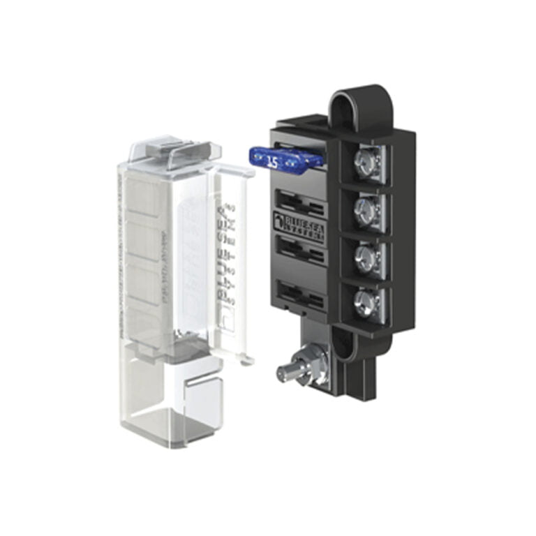 Blue Sea 5029B-BSS ST Blade Fuse Block 12 Circuit - Marine Electricals