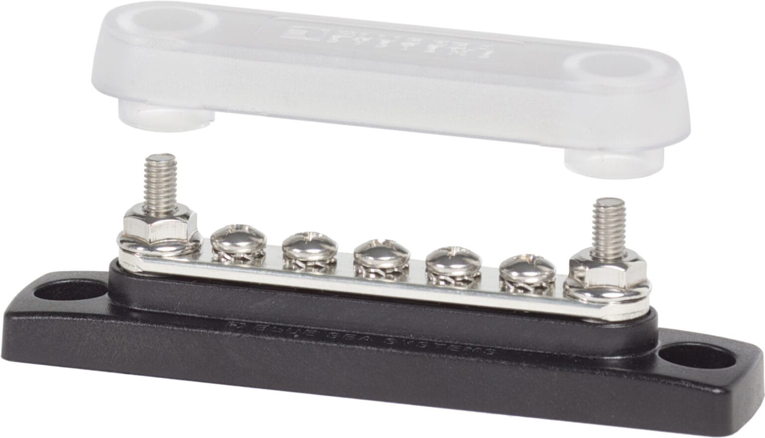 Blue Sea 2314B-BSS 100A Mini Busbar 5 Stud+Cover - Marine Electricals