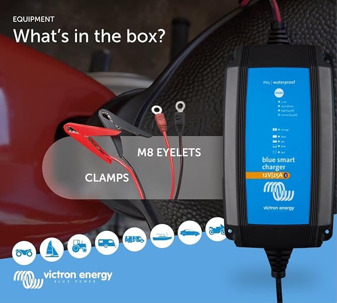Victron Energy Blue Smart IP65 Charger 12/25-1 – BPC122531024 - Marine ...